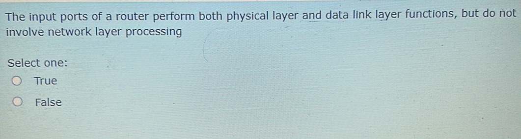 The input ports of a router perform both | StudyX