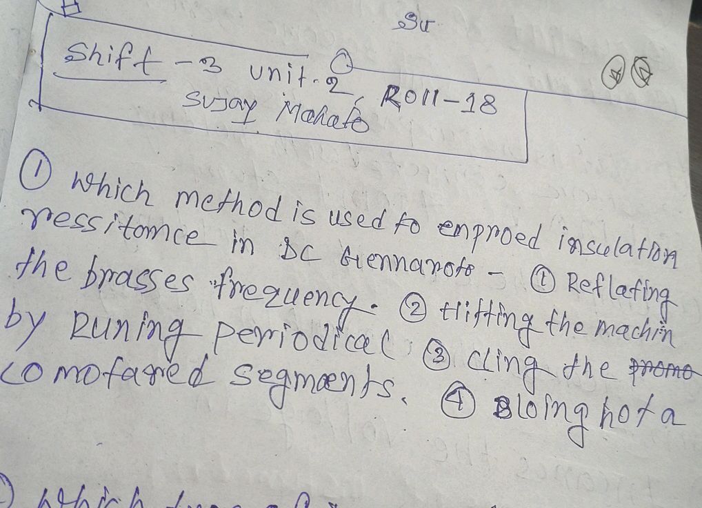 ① which method is used to emproed insulation | StudyX