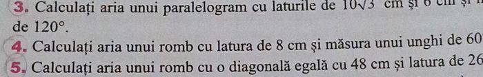 3. Calculați aria unui paralelogram cu | StudyX