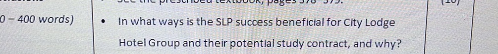 In what ways is the SLP success beneficial | StudyX