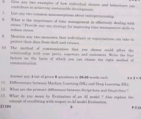 6. Give any two examples of how individual | StudyX