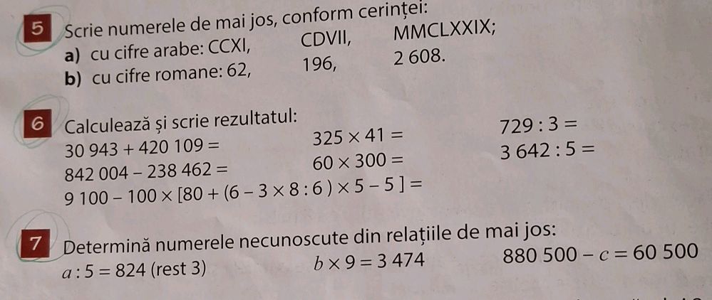 5. Scrie numerele de mai jos, conform | StudyX