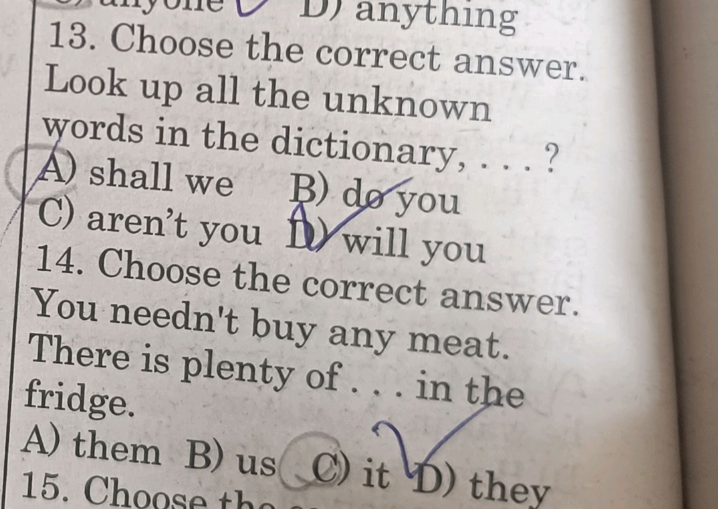 Choose the correct answer. Look up all the