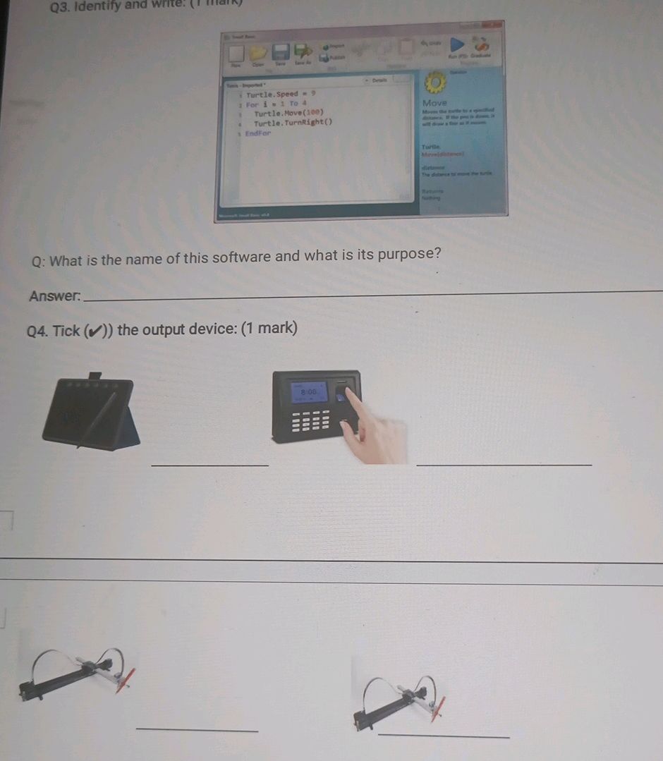 Q3. Identify and write: (1 mark) ``` | StudyX