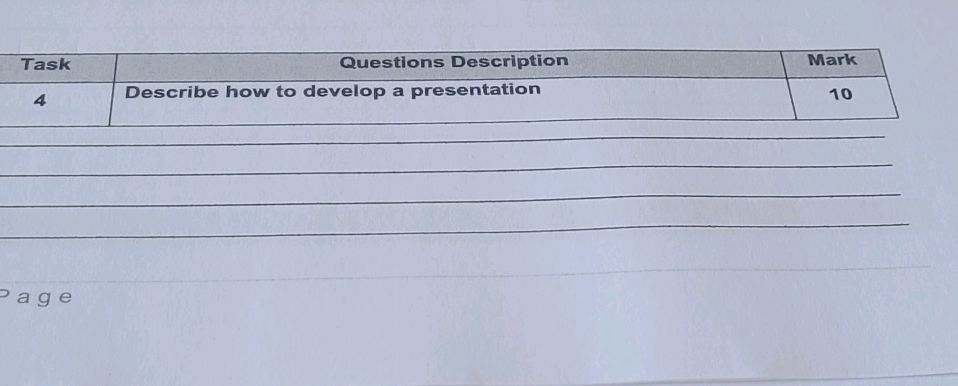 | Task | Questions Description | Mark | | StudyX