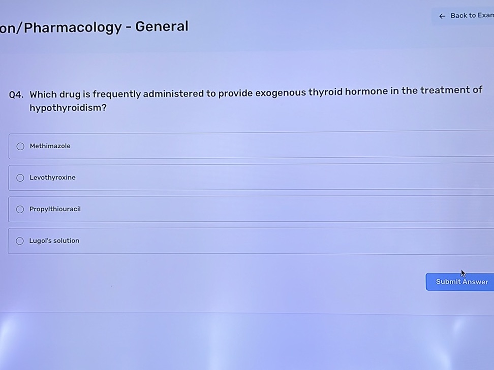 Q4. Which drug is frequently administered to | StudyX