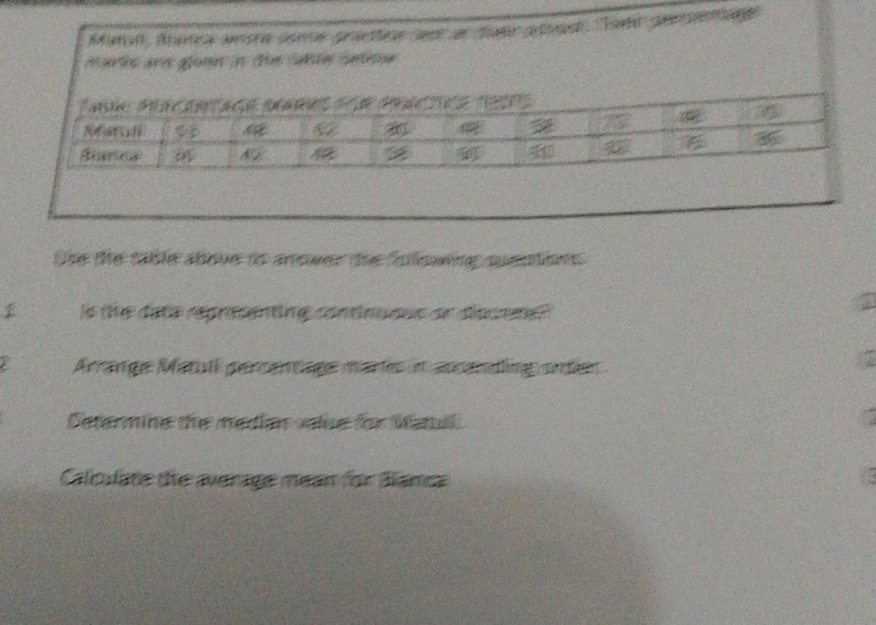 Use the table above to answer the following | StudyX