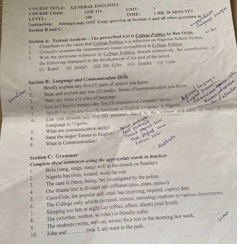 Section A: Textual Analysis - The prescribed | StudyX