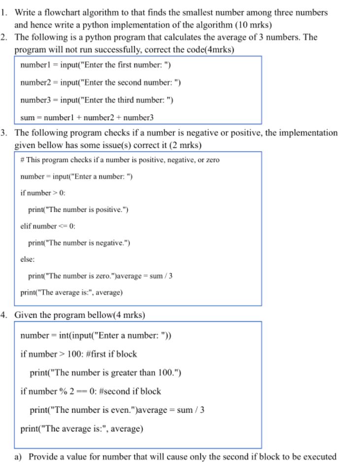1. Write a flowchart algorithm to that finds | StudyX