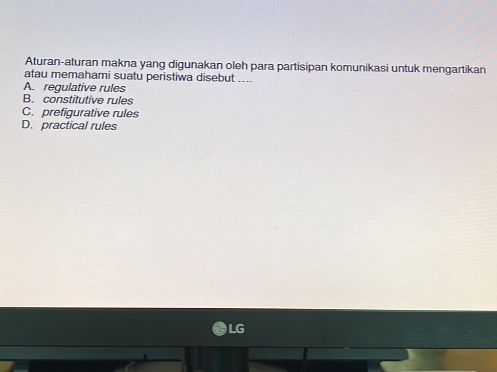 Aturan-aturan makna yang digunakan oleh para | StudyX