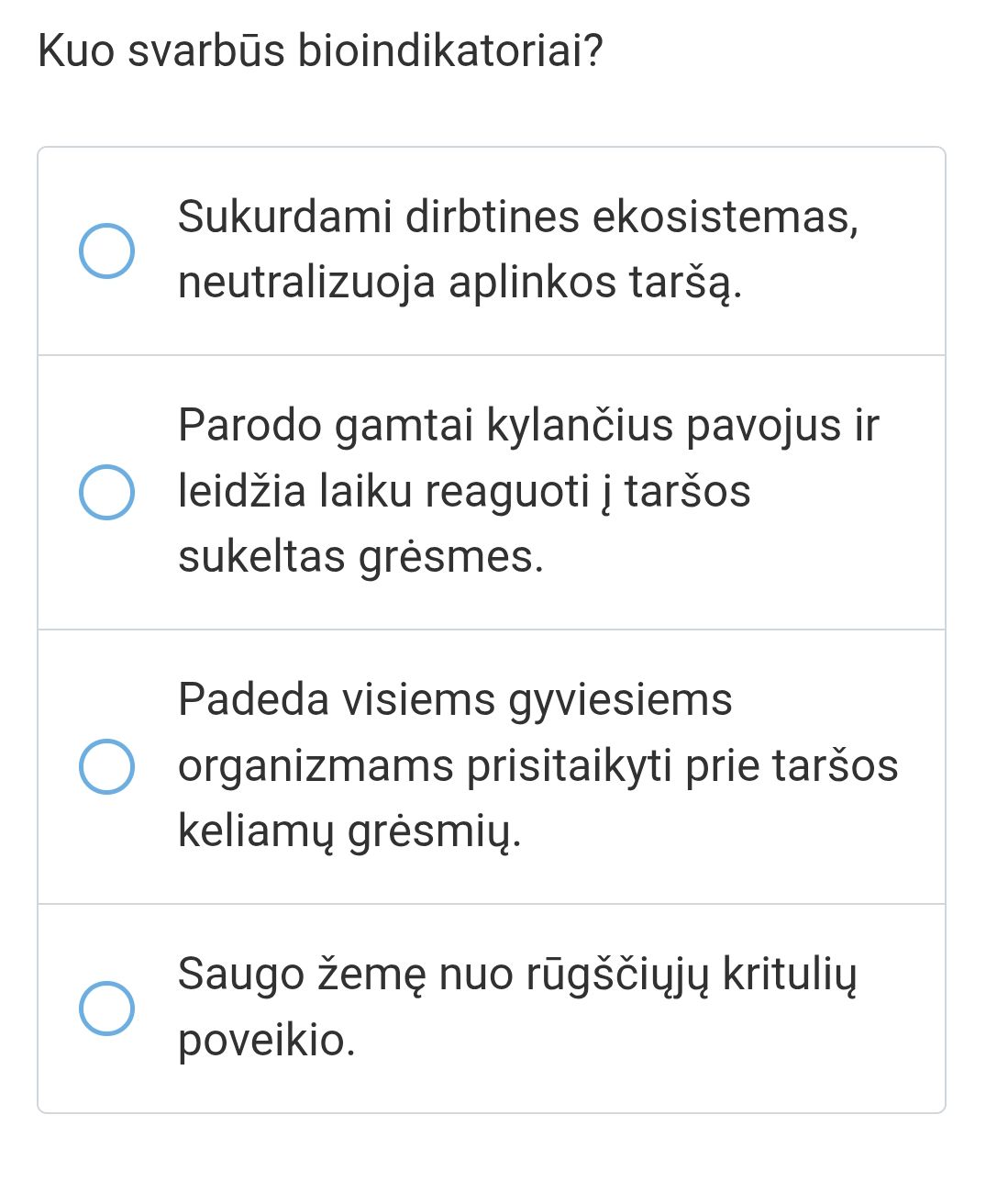 Kuo svarbūs bioindikatoriai? Sukurdami | StudyX