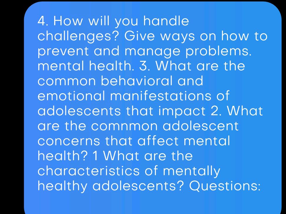 4. How will you handle challenges? Give ways | StudyX