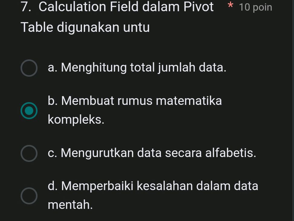 7. Calculation Field dalam Pivot Table | StudyX
