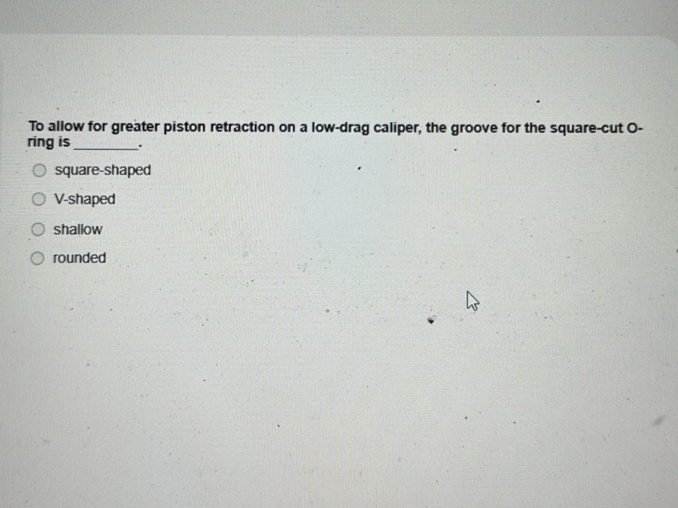 To allow for greater piston retraction on a