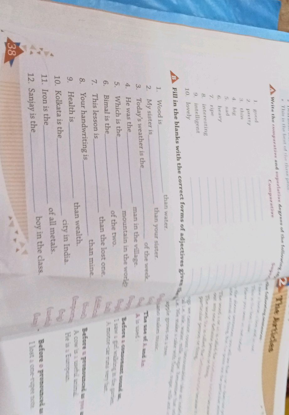 Write the comparative and superlative | StudyX