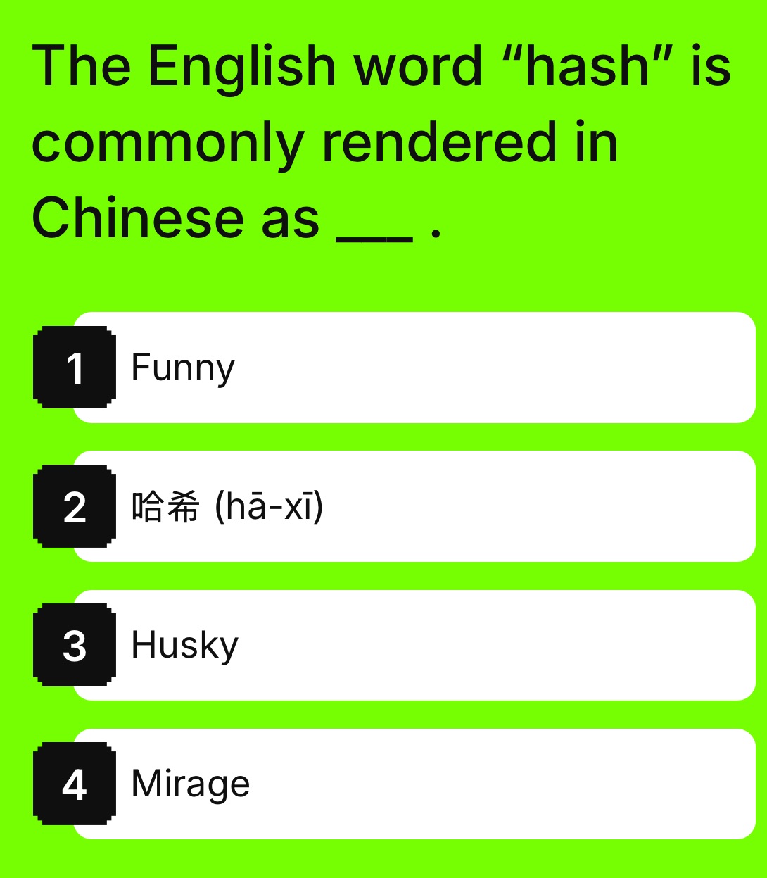The English word "hash" is commonly rendered | StudyX