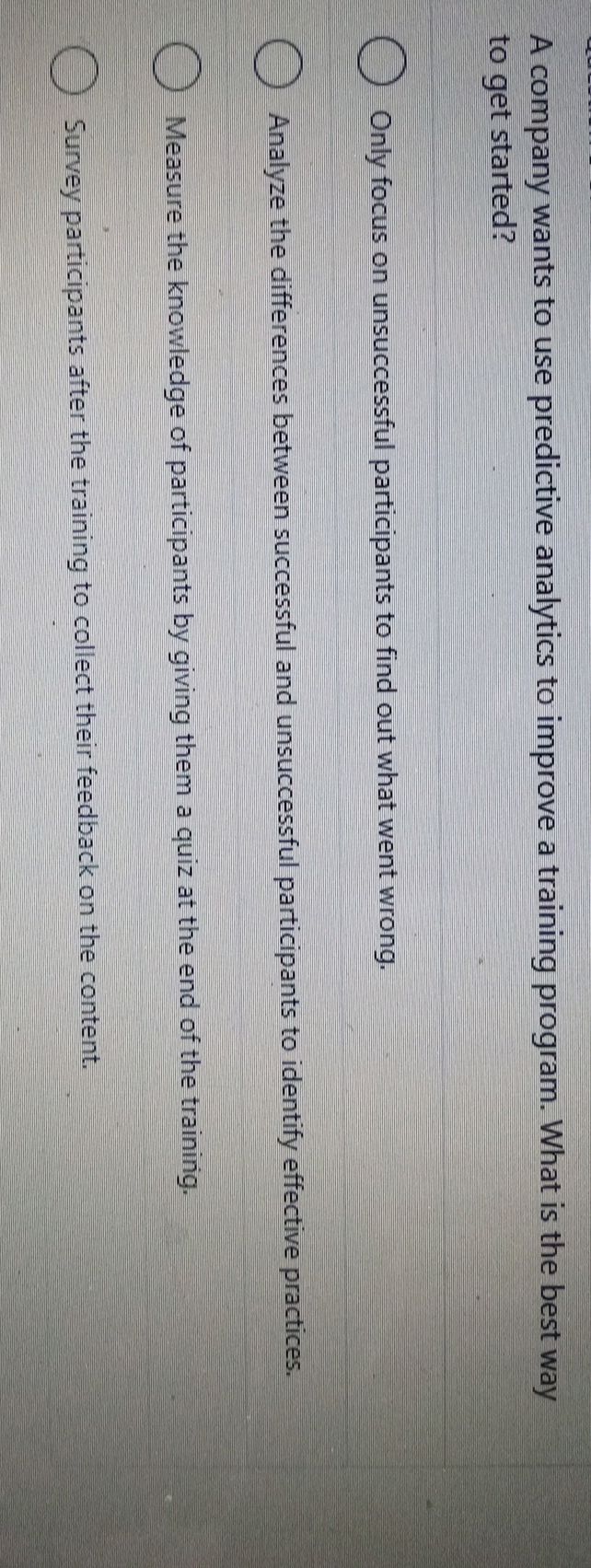 A company wants to use predictive analytics | StudyX