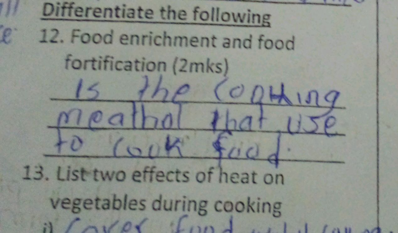 12. Food enrichment and food fortification | StudyX