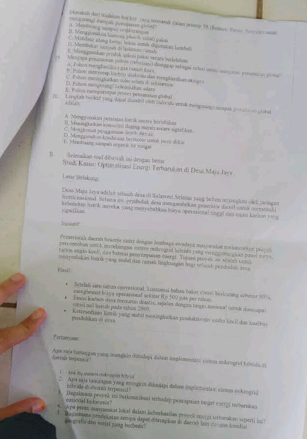 Manakah dari tindakan berikut yang termasuk | StudyX