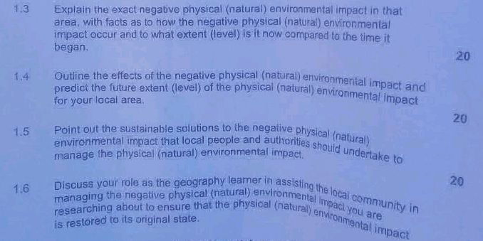 1.3 Explain the exact negative physical | StudyX