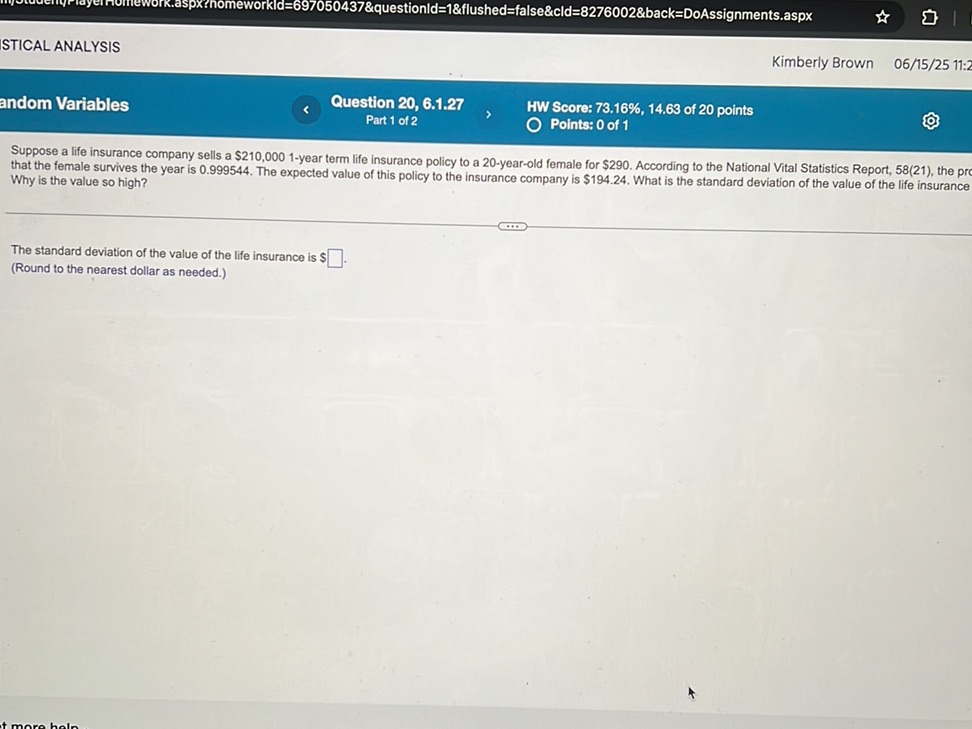 Suppose a life insurance company sells a | StudyX