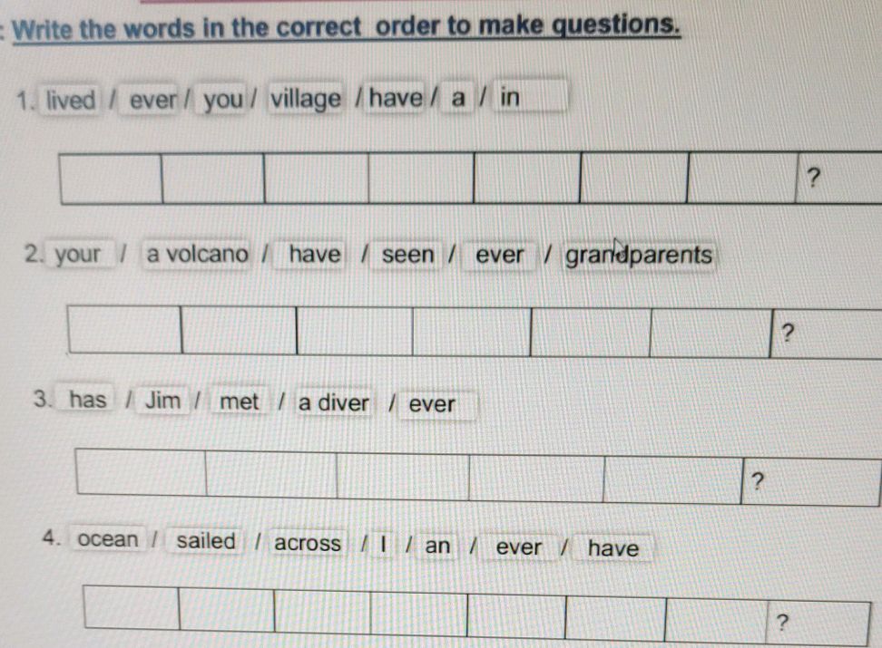 Write the words in the correct order to make | StudyX
