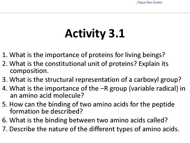 1. What is the importance of proteins for | StudyX
