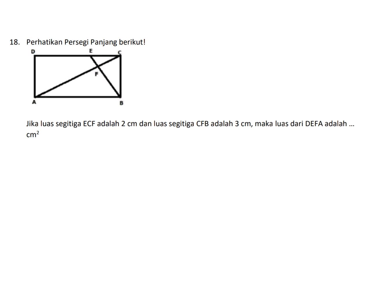 18. Perhatikan Persegi Panjang berikut! ``` | StudyX
