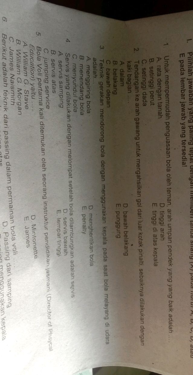 1. Pilihlah jawaban yang paling tepat dengan | StudyX