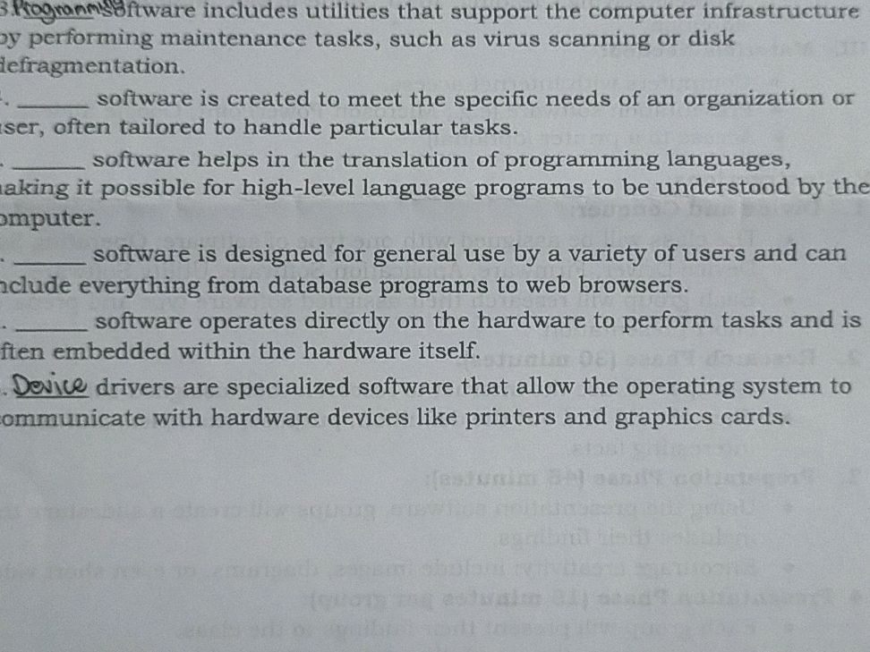 3. Program software includes utilities that | StudyX