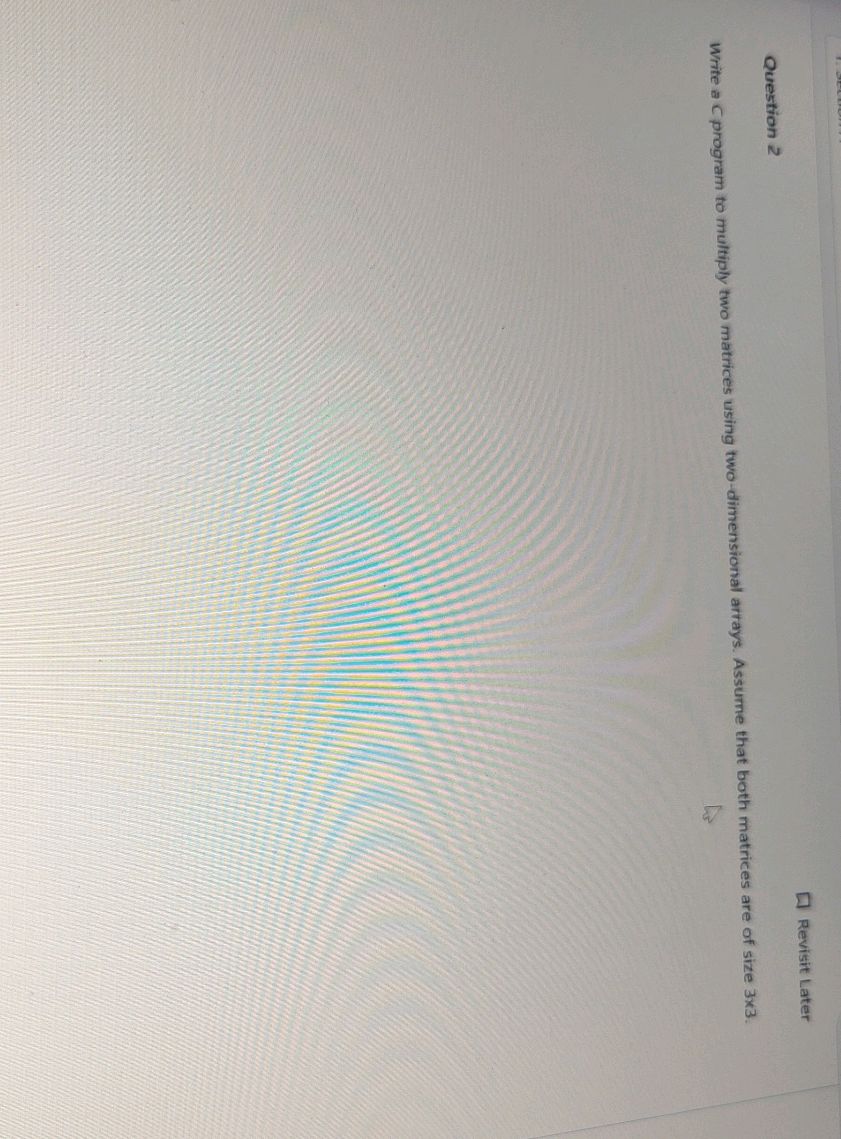 Write a C program to multiply two matrices | StudyX