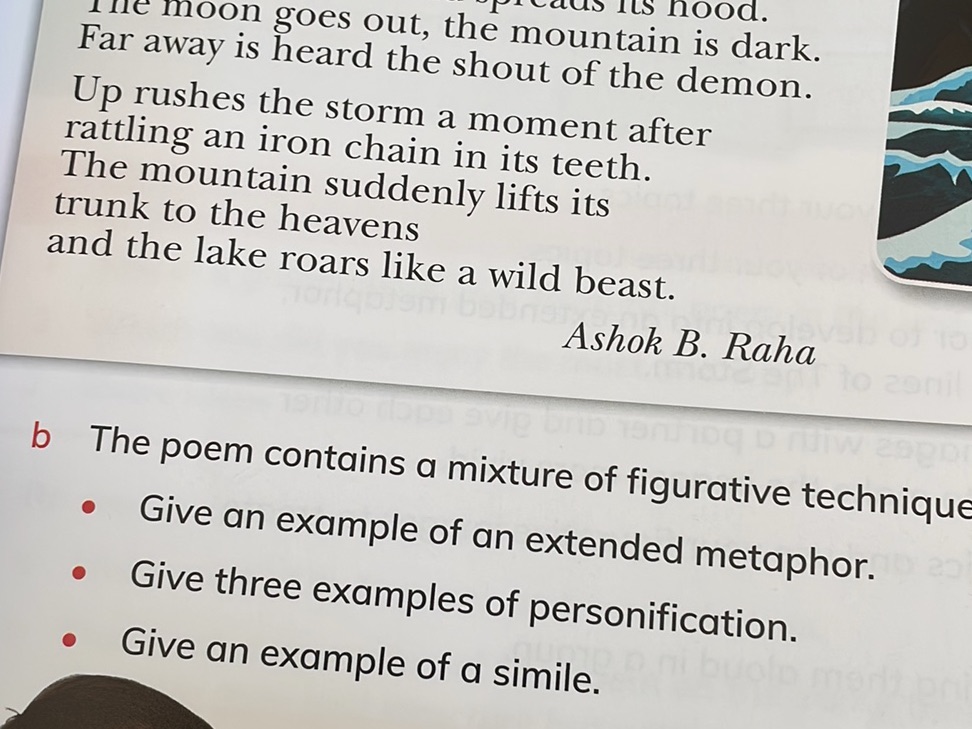 b The poem contains a mixture of figurative | StudyX