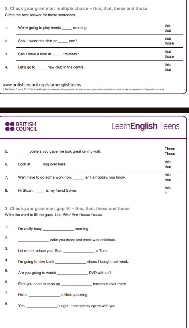 2. Check your grammar: multiple choice - | StudyX