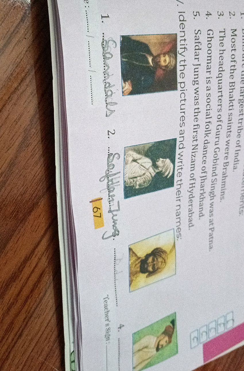 Identify the pictures and write their names: | StudyX