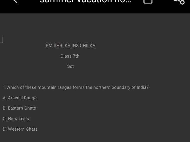 1. Which of these mountain ranges forms the | StudyX