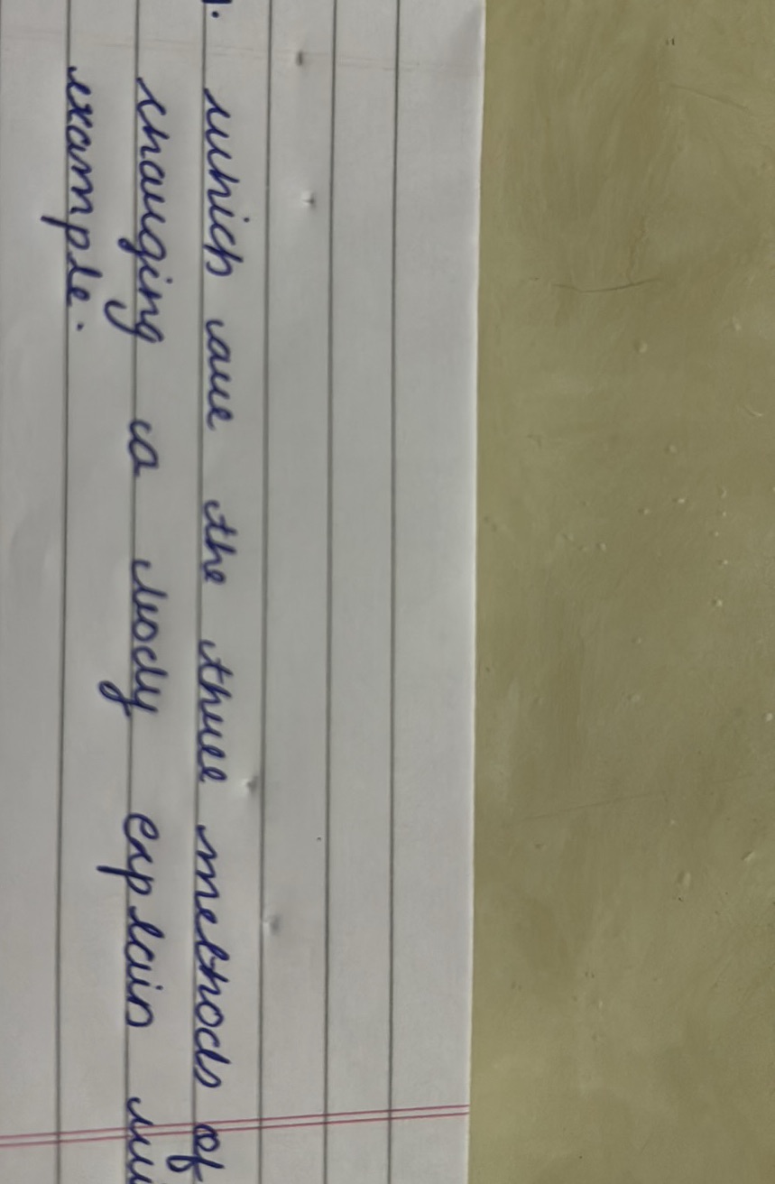 1. which cause the three methods of charging | StudyX