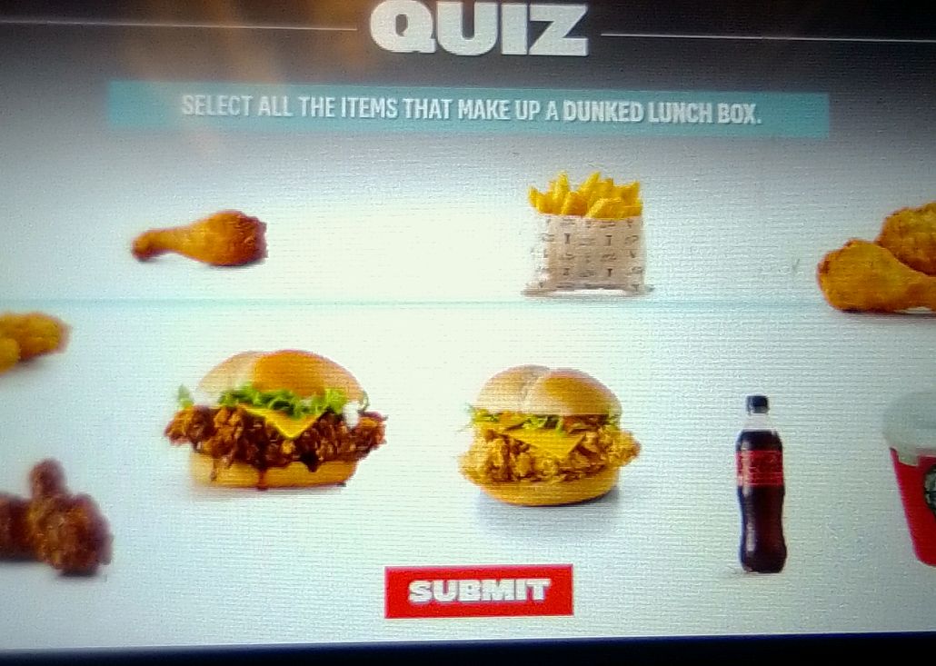 SELECT ALL THE ITEMS THAT MAKE UP A DUNKED | StudyX