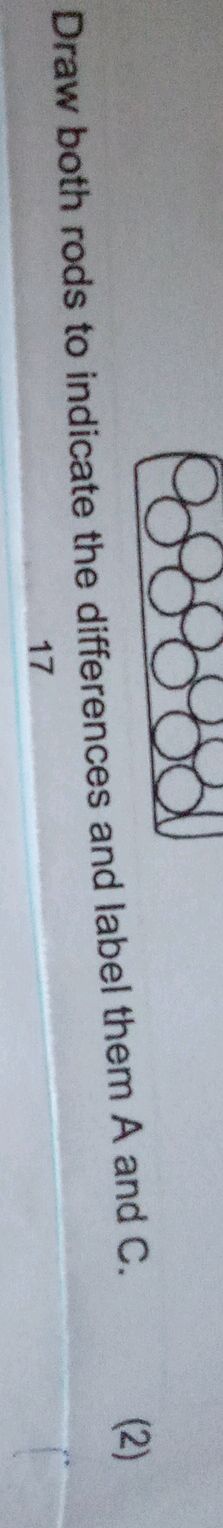Draw both rods to indicate the differences | StudyX