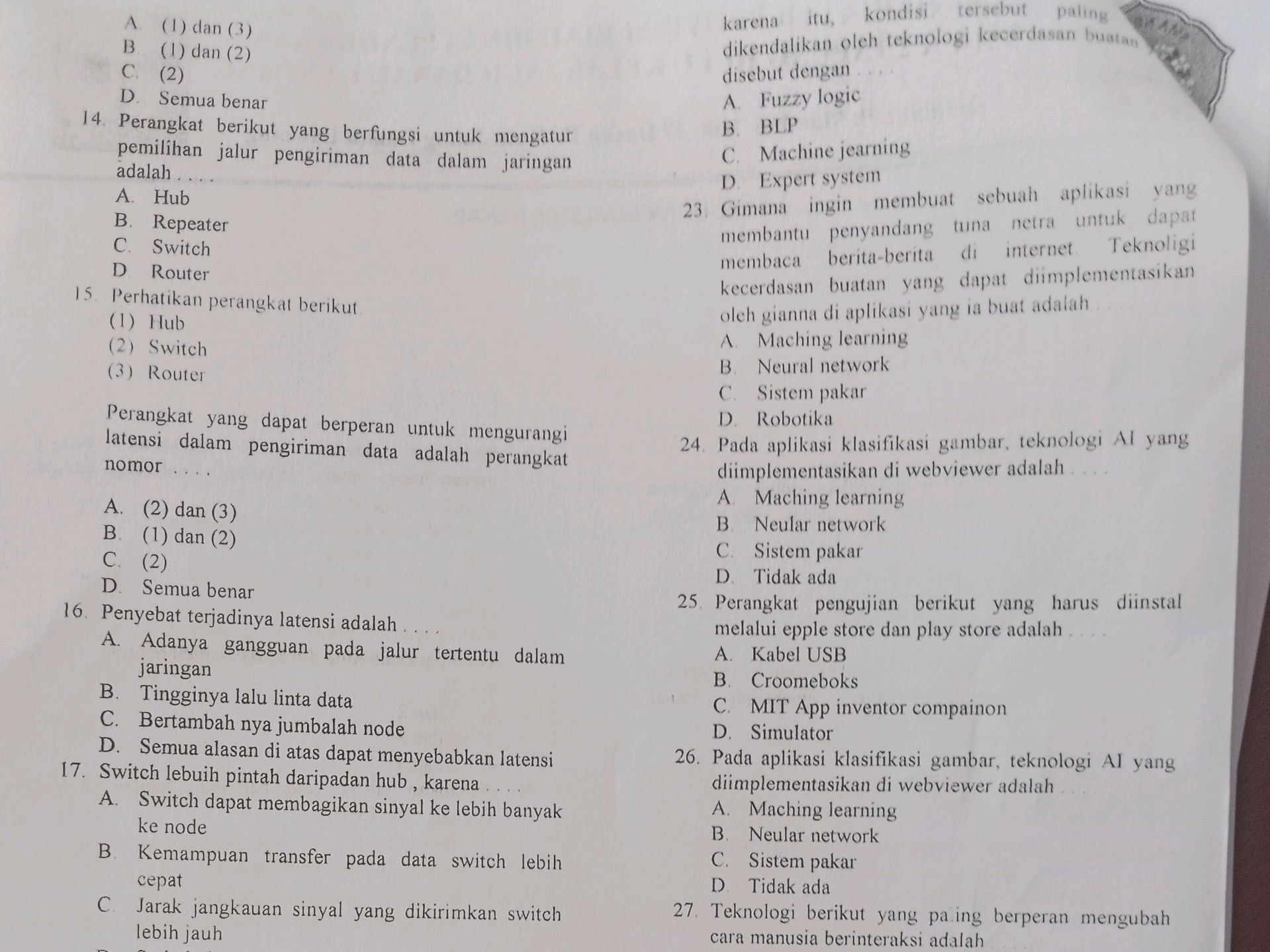 14. Perangkat berikut yang berfungsi untuk | StudyX