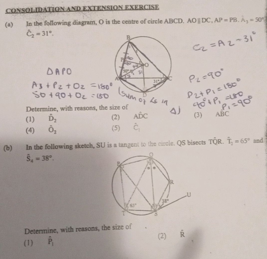 (a) In the following diagram, O is the | StudyX