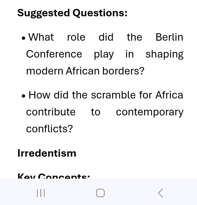 What role did the Berlin Conference play in | StudyX