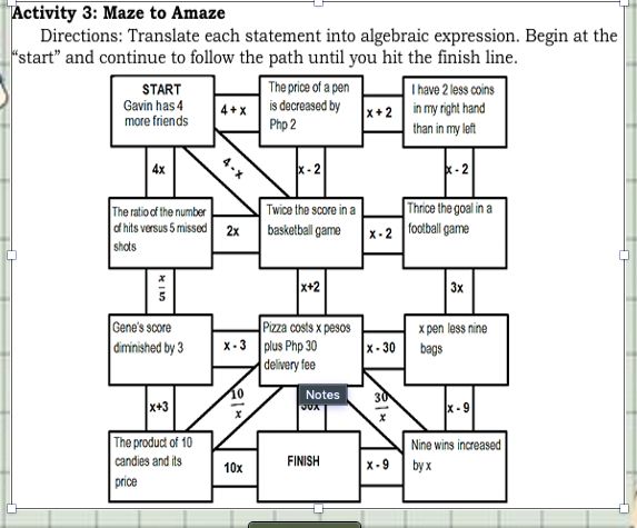 Activity 3: Maze to Amaze Directions: | StudyX