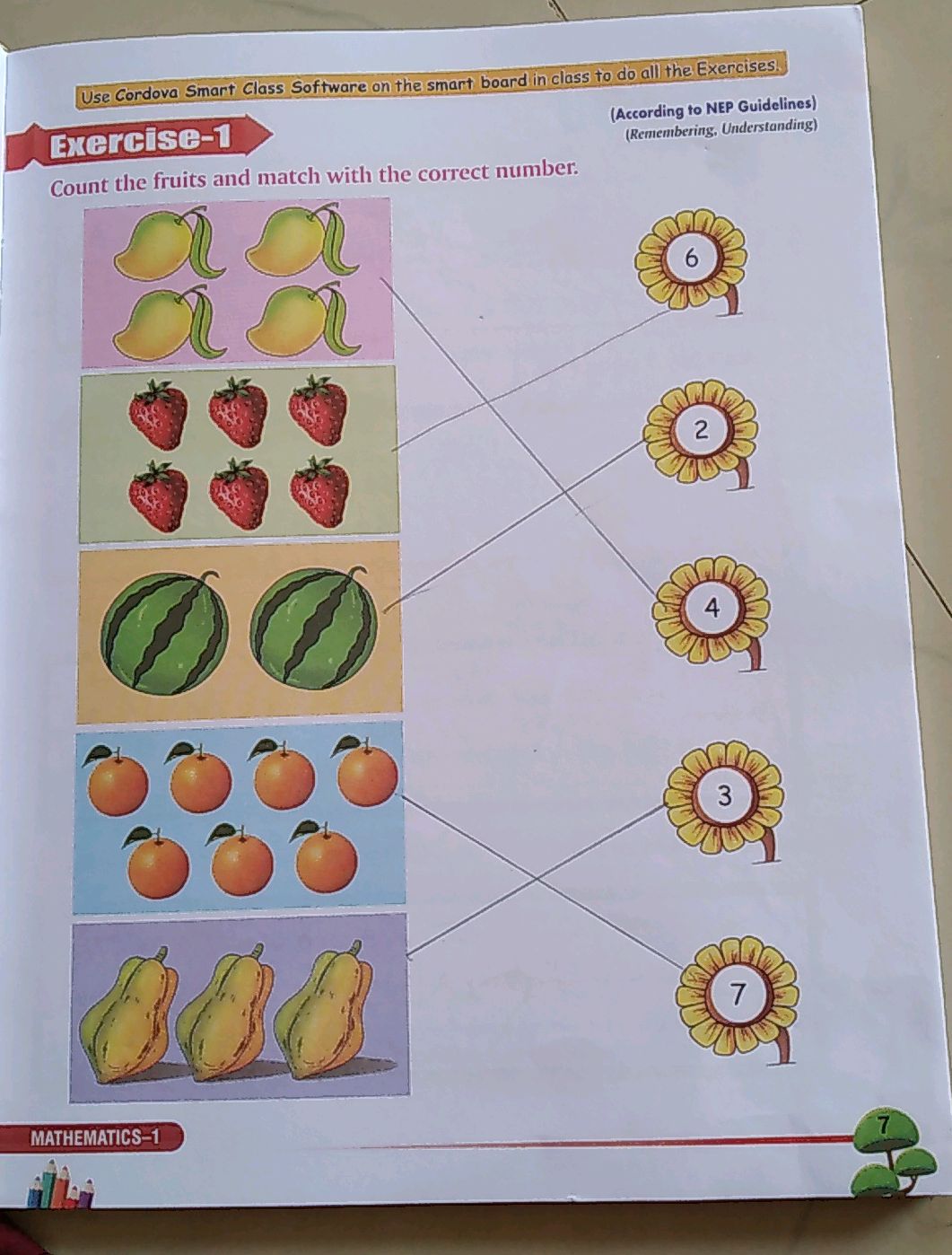 Count the fruits and match with the correct | StudyX