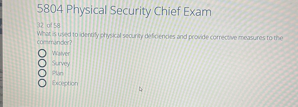 What is used to identify physical security | StudyX