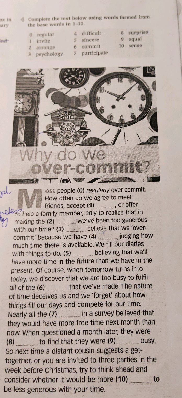 4 Complete the text below using words formed | StudyX