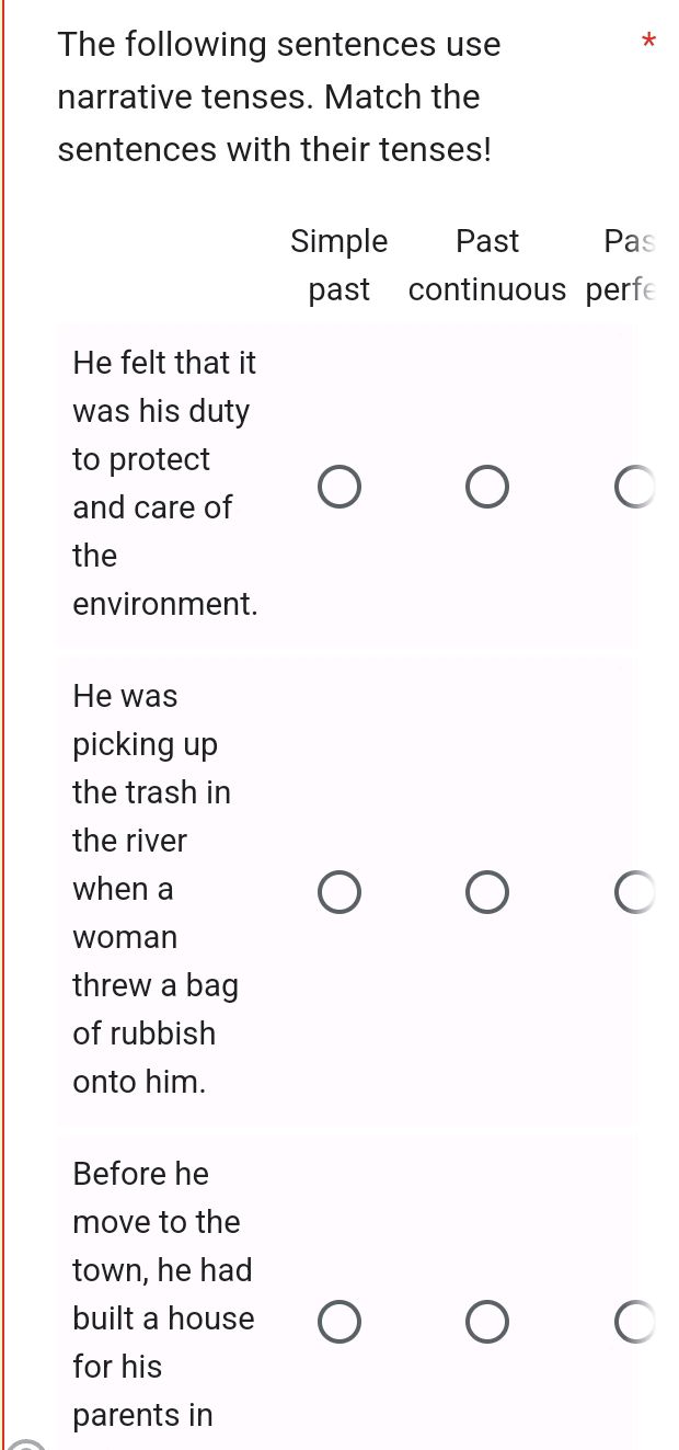 The following sentences use narrative | StudyX