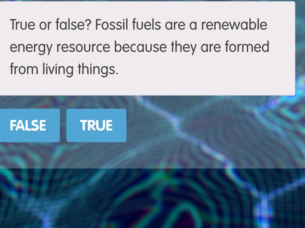 True or false? Fossil fuels are a renewable | StudyX