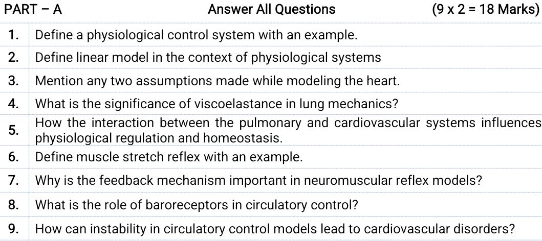 1. Define a physiological control system | StudyX