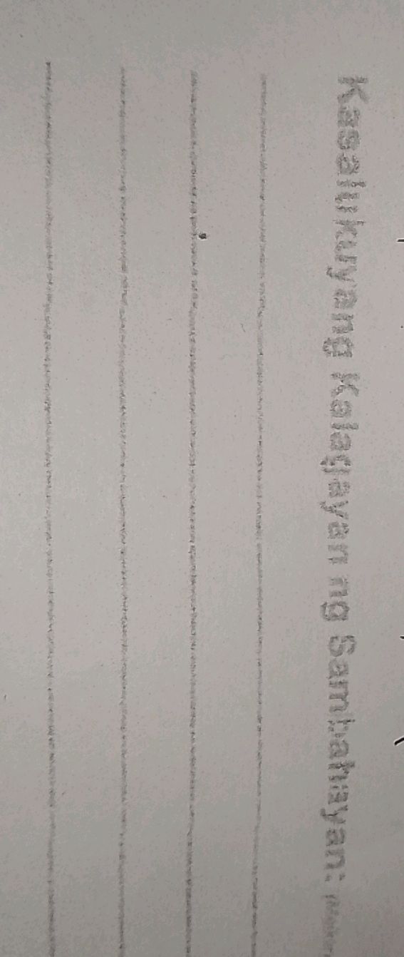 Kasakuluyang Kalagayan ng Sambahayan | StudyX