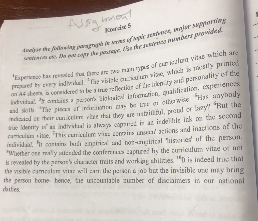 Analyse the following paragraph in terms of | StudyX